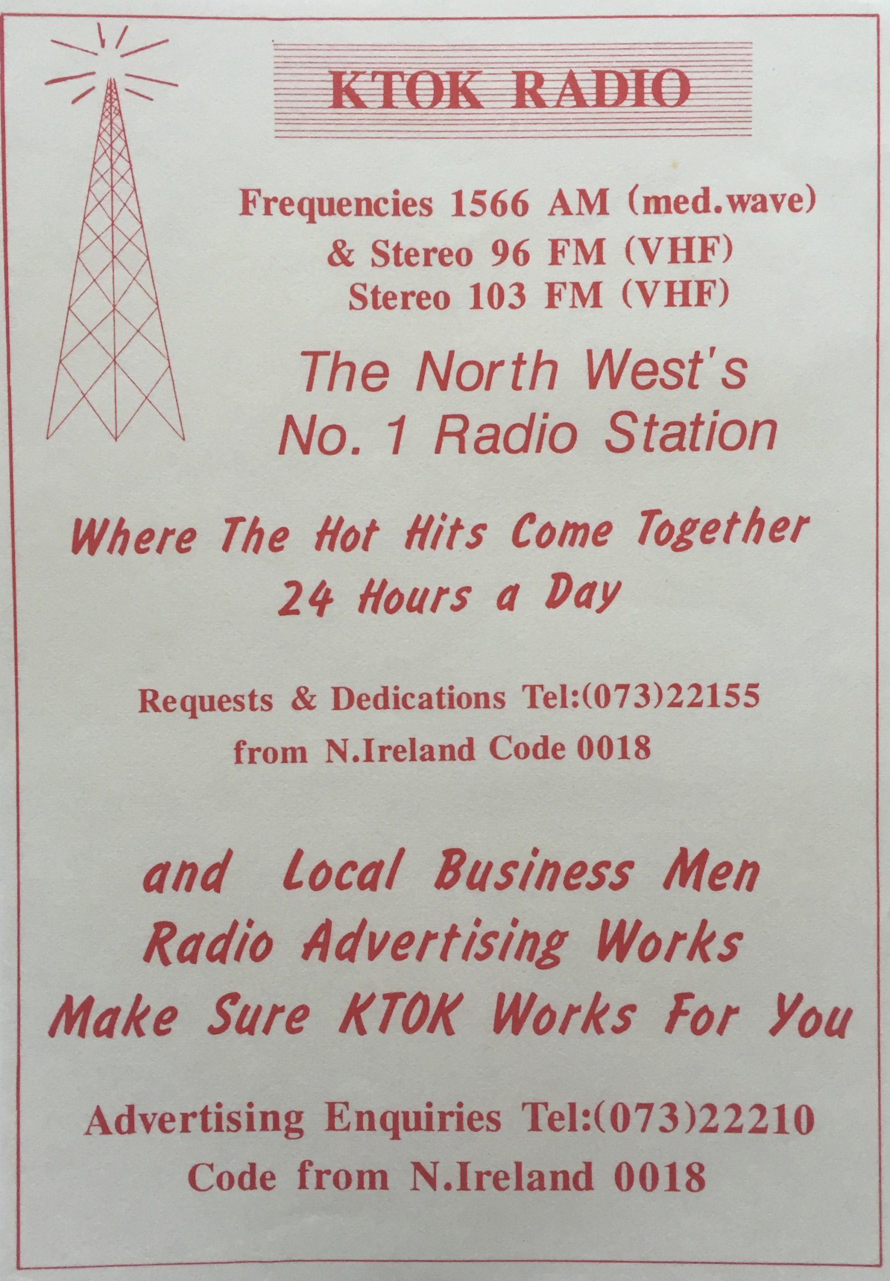 Border series: KTOK from Donegal Town - Irish Pirate Radio Audio Archive