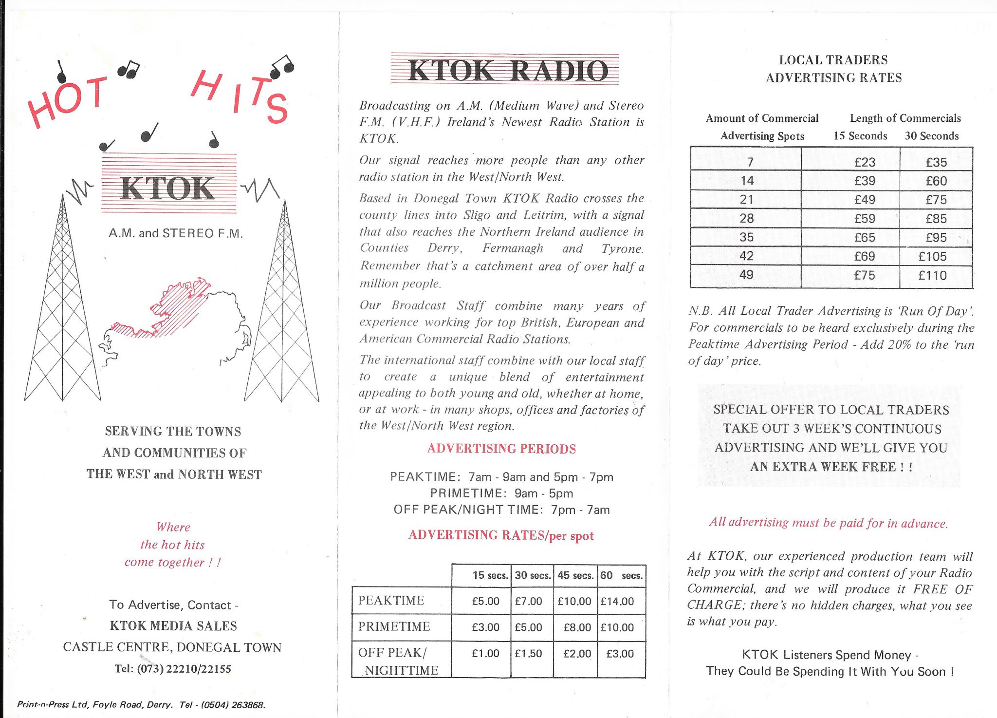 Border series: mid-morning on Donegal's KTOK - Irish Pirate Radio Audio ...